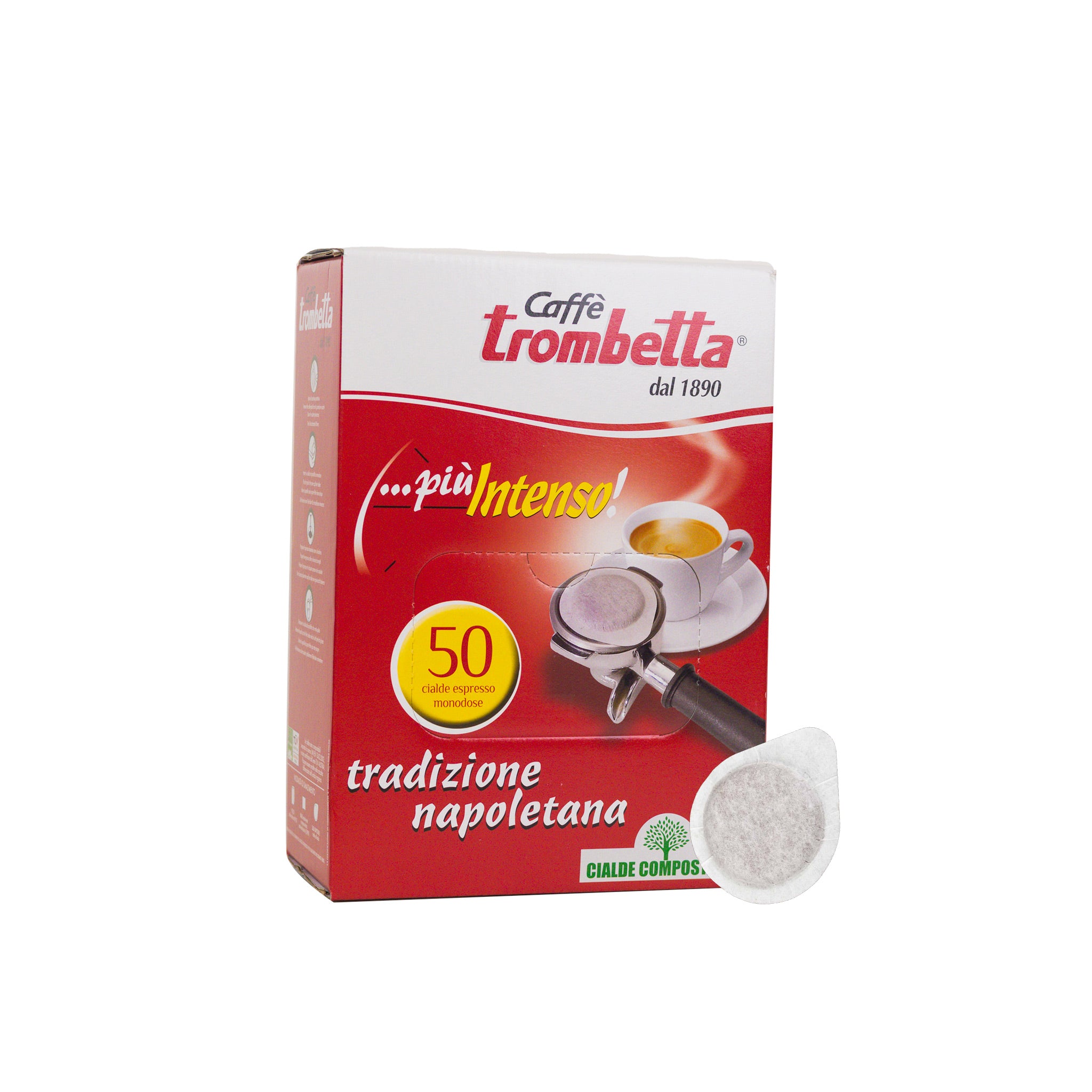 Caffe Trombetta - E.S.E. Pods - Piu Intenso - Single Serve Compostable