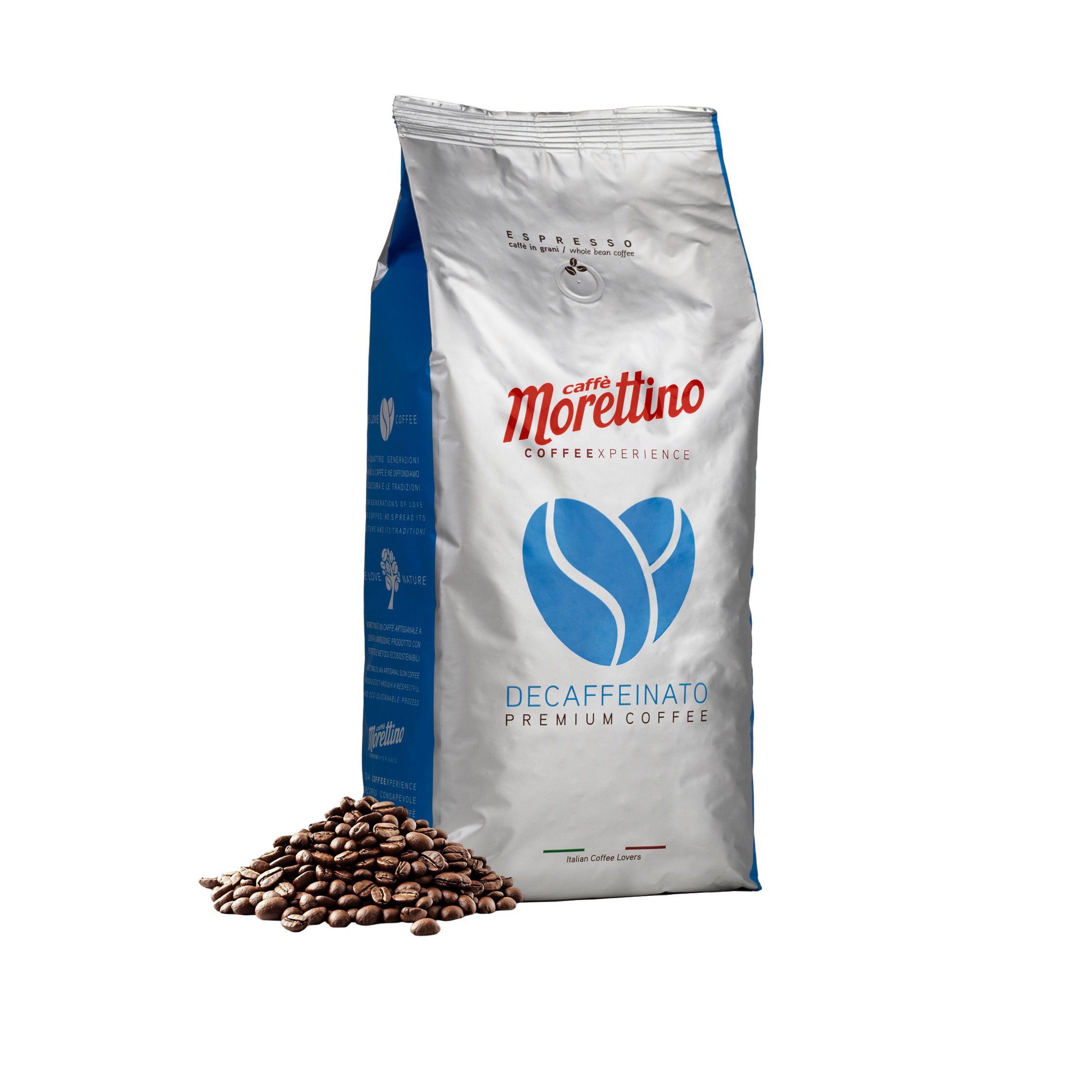 Morettino - Whole Coffee Beans - Decaffeinated - Premium Blend