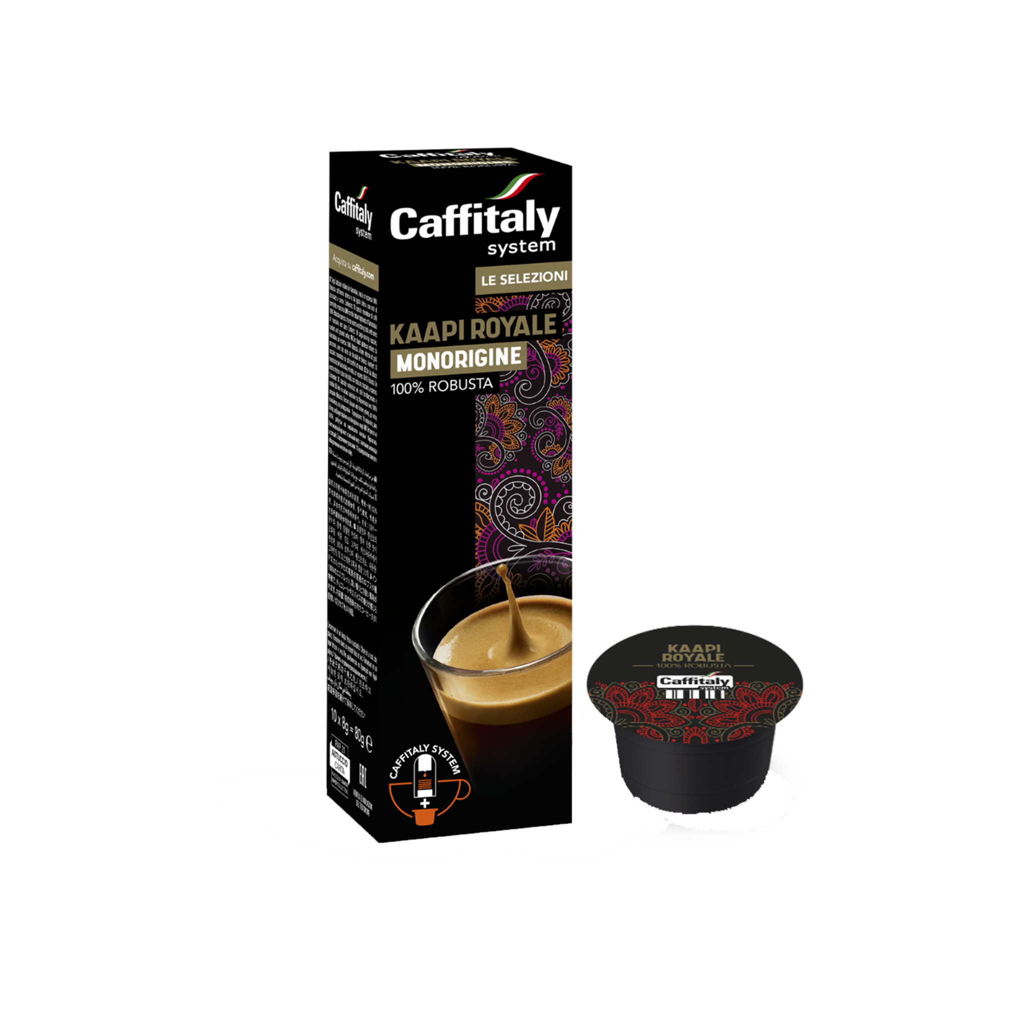 Caffitaly System Capsules - Single Origin Series - Kaapi Royale (India