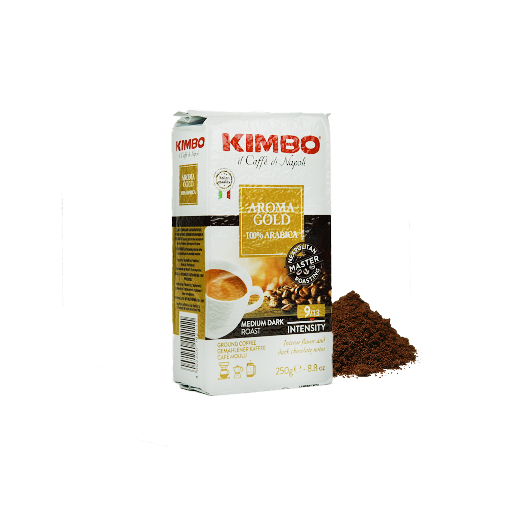 Kimbo - Espresso Grind - Aroma Gold - 250 Gms Pack