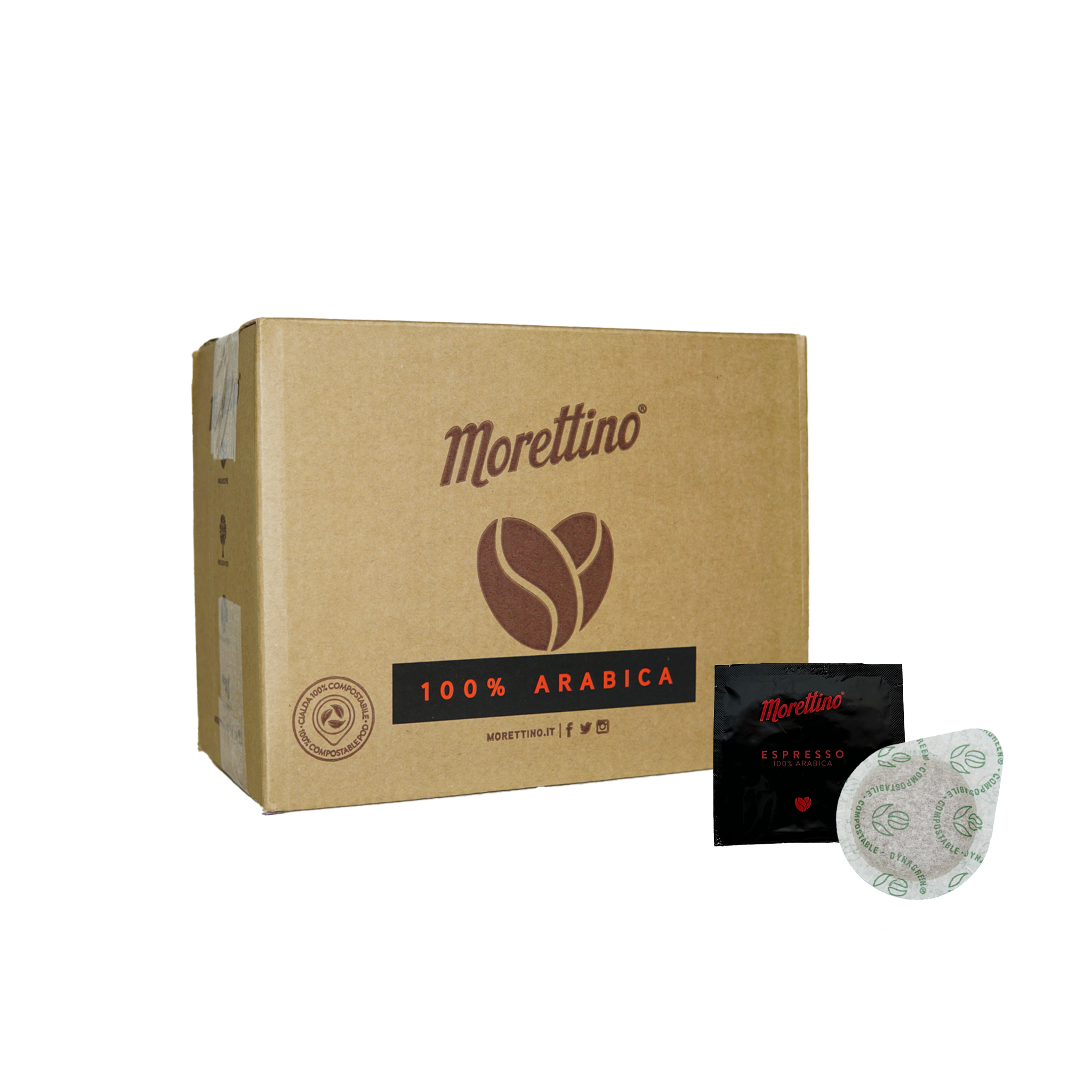 Morettino - E.S.E. Pods - Espresso - 100% Arabica - Single Serve Compo